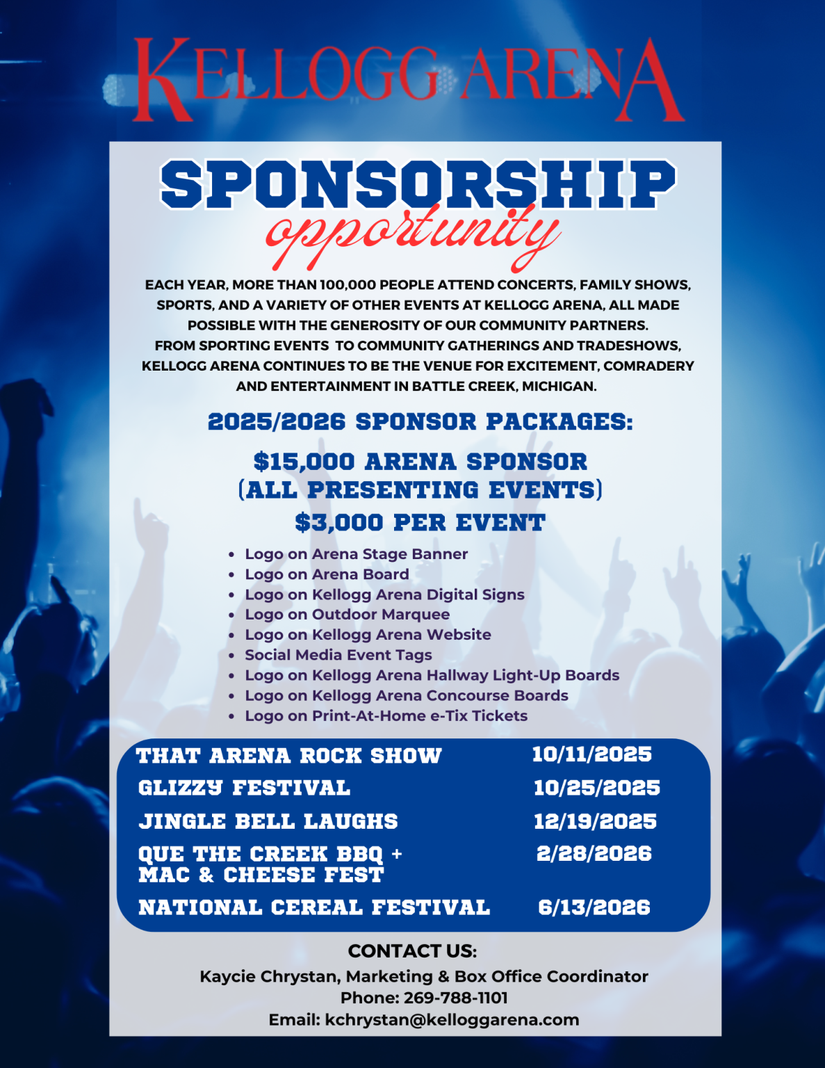 Sponsors – Kellogg Arena